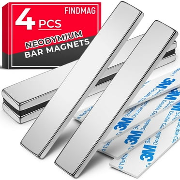 HJHJGGD 80 Pack Neodymium Rare Earth Bar Magnet Heavy Duty Rectangular ...