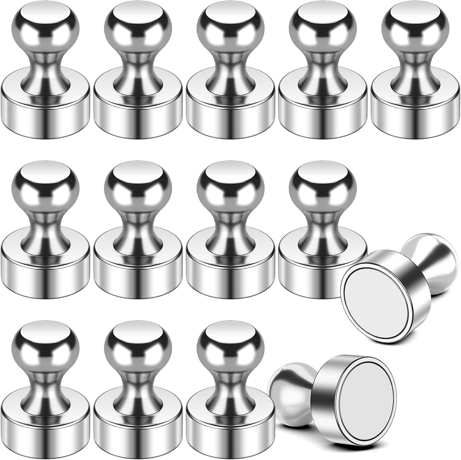 FINDMAG Fridge Magnets, Magnetic Push Pins, Neodymium Push Pin Magnets ...
