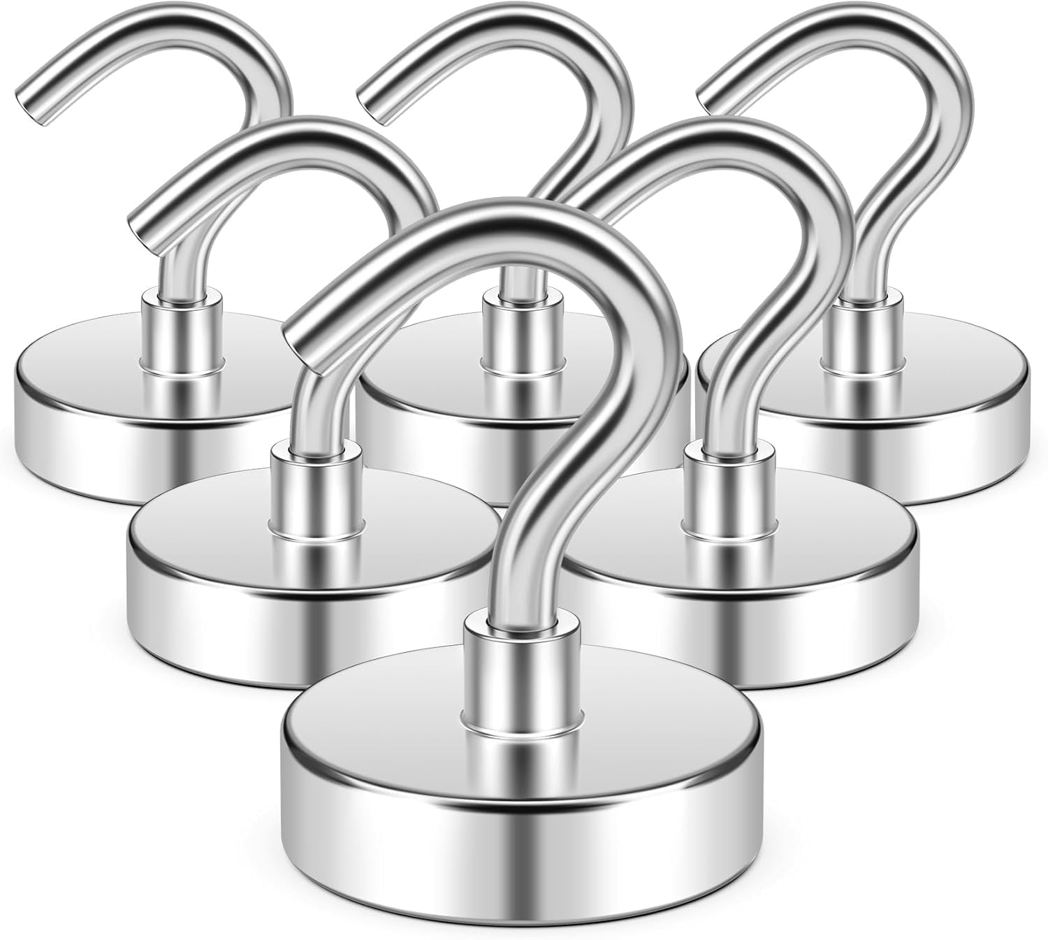 FINDMAG Magnet Hooks Heavy Duty, N52 Rare Earth Magnetic Hooks for ...