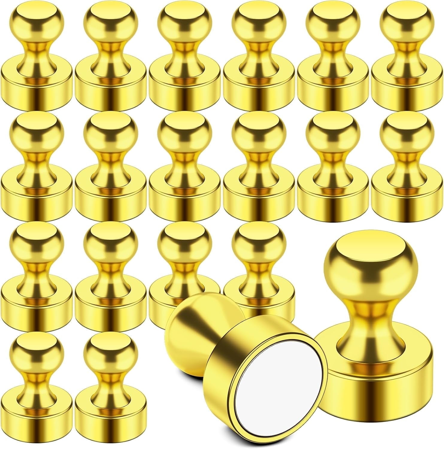 FINDMAG Tacks Magnets, Neodymium Magnetic Push Pins, 20 Pack Push Pin ...