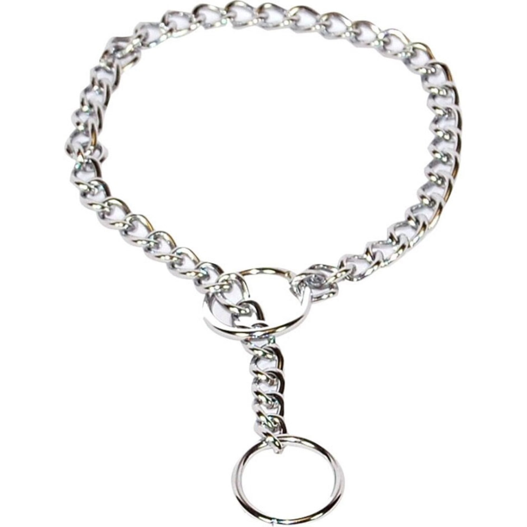 Hamilton Pet Company-Fine Choke Chain Dog Collar- Silver 16 In ...