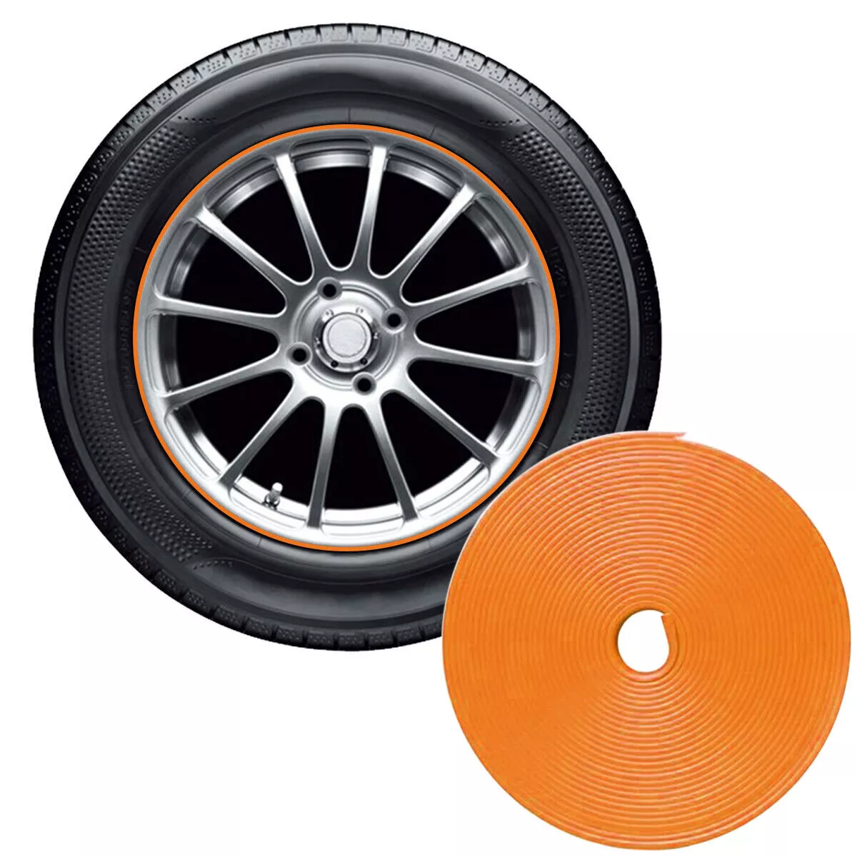 FINE MAKER 26ft Car Rim Edge Protection Ring, Tire Protection Sticker ...