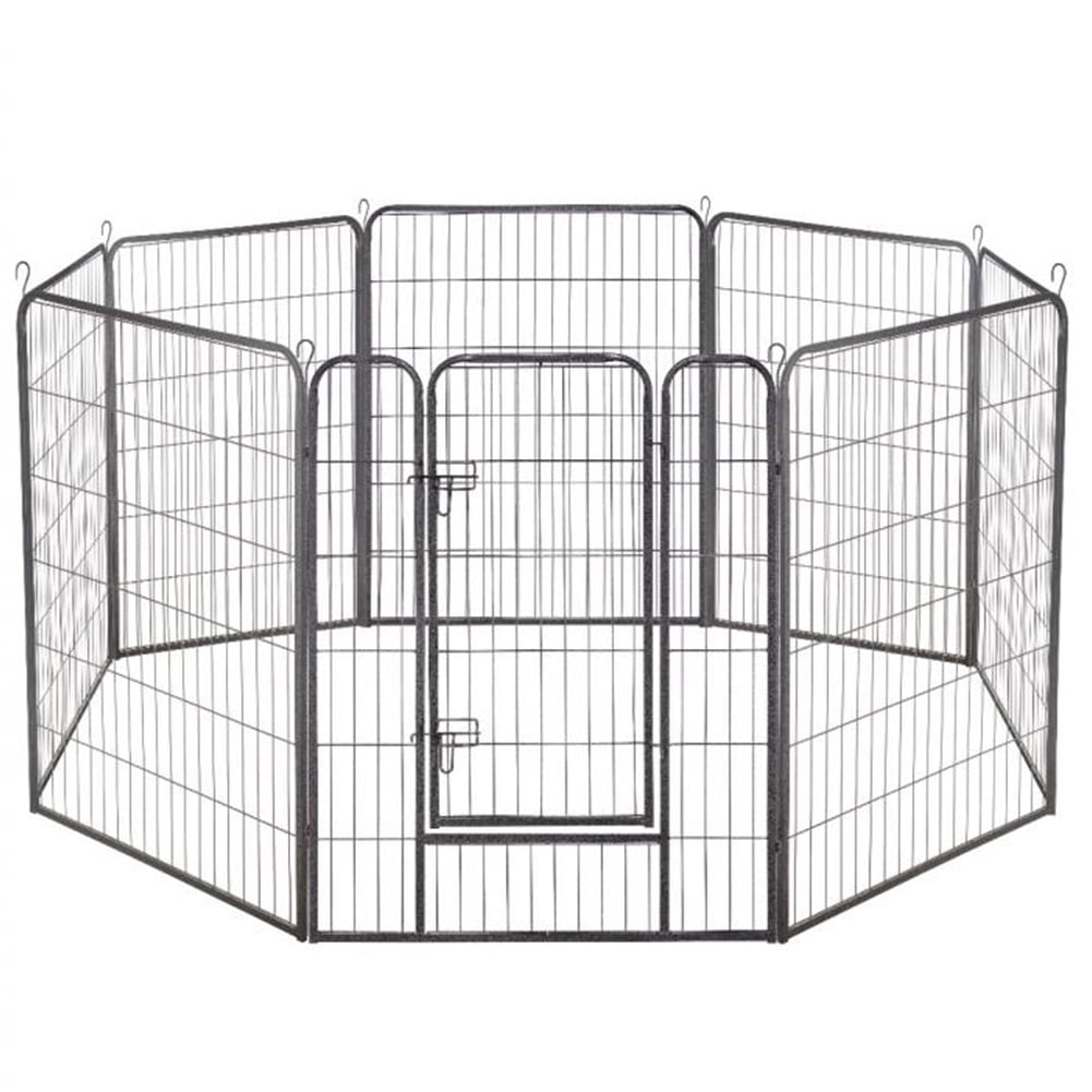 FINE MAKER 31" Heavy Duty Metal Pet Fence, 8 Panel Folding Indoor ...