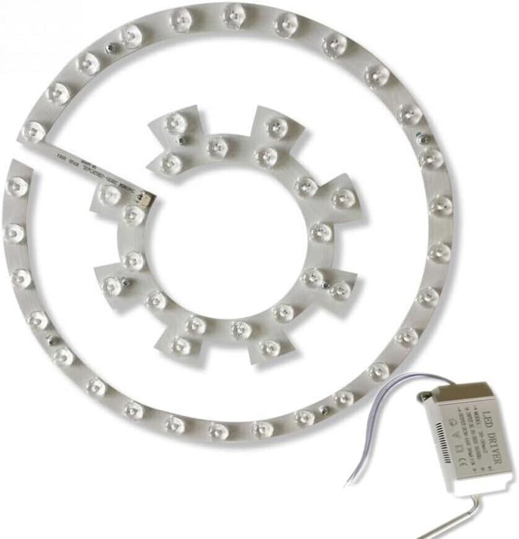 FINE MAKER 42"Retractable Ceiling Fan 36W 3-Color Change Light Panel ...