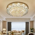 FINE MAKER 80cm Modern LED K9 Crystal Ceiling Light Pendant Lamp ...