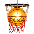 FINE MAKER Basketball Pendant Light Glass Industrial Chandelier Sport ...