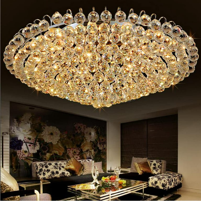 Copper Crystals Ceiling Lights 2X Crystal Ceiling Light, Vintage