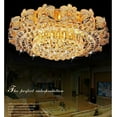 FINE MAKER Modern Crystal Ceiling Light Luxury Flush Mount 6 Light ...