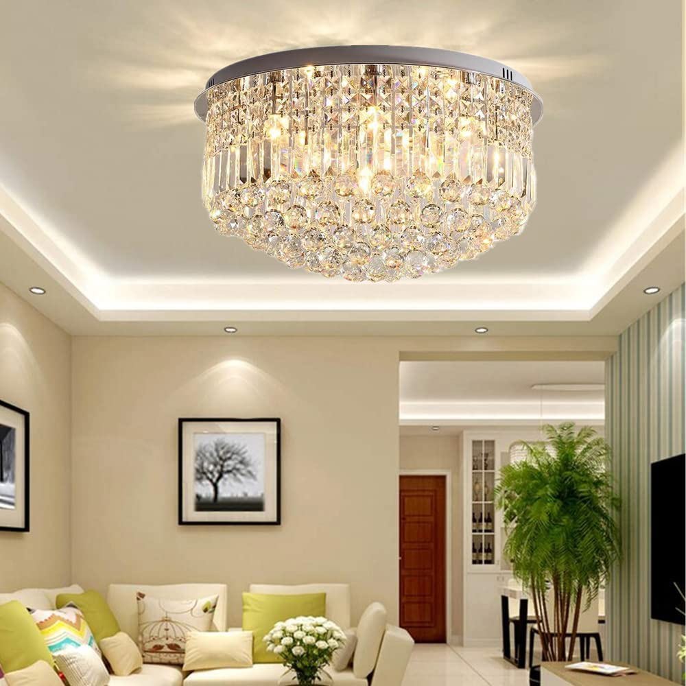 ADISUN Modern Led Ceiling Light Round Ceiling Lamp Acrylic Flush Mount ...