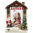 FINE PHOTO GIFTS 4 " x 6" Light Up Santa Claus Christmas Resin Picture ...