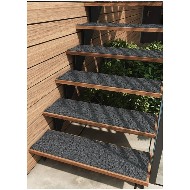 FINEHOUS Outdoor Stair Treads Non-Slip 42”x10” (6-Pack) – Waterhog ...
