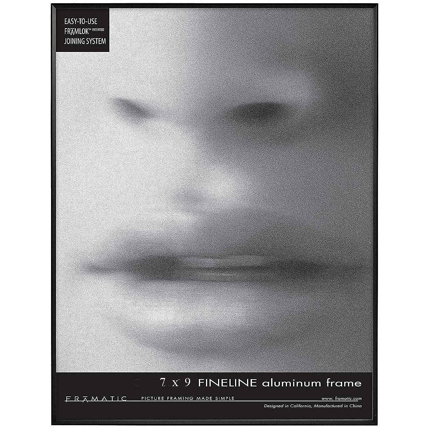 FINELINE Black Aluminum 7x9 by Framatic - 7x9 - Walmart.com