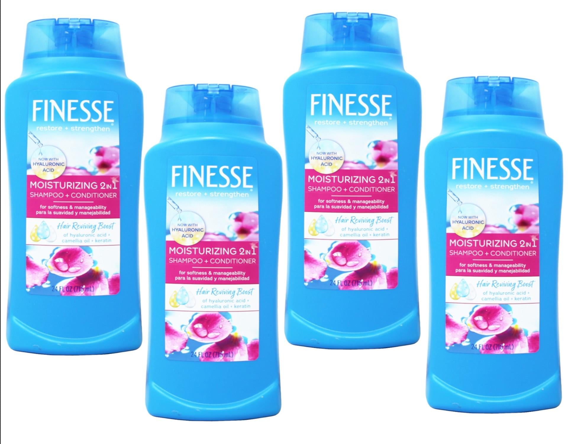 FINESSE Moisturizing 2 in 1 Shampoo + Conditioner Hair Reviving Boost ...
