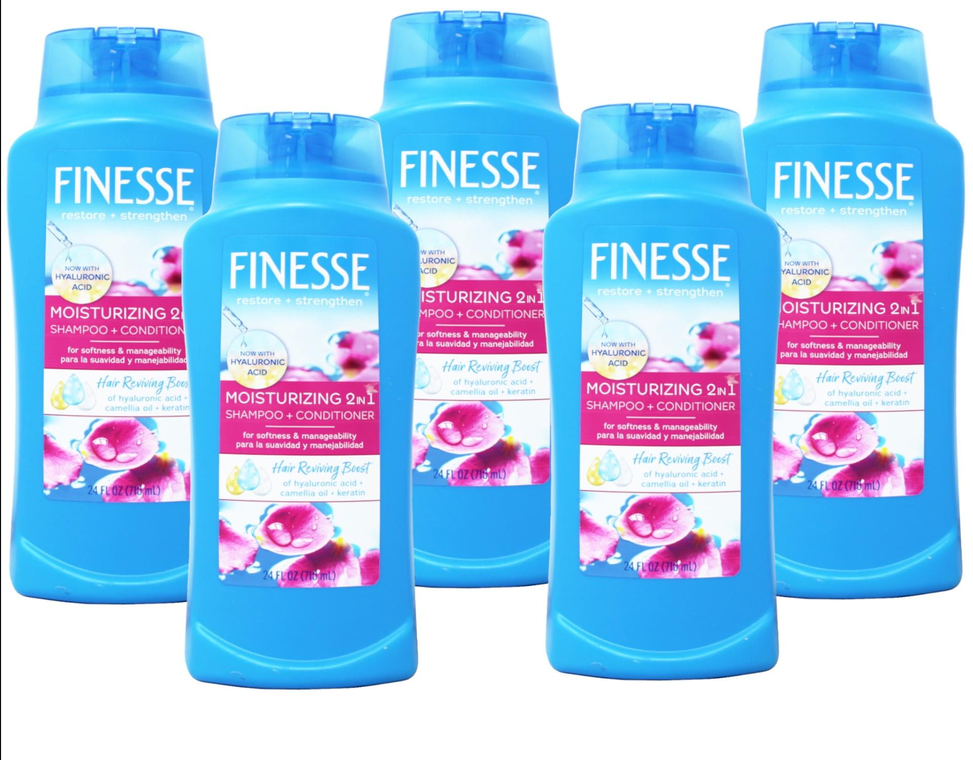 FINESSE Moisturizing 2 in 1 Shampoo + Conditioner Hair Reviving Boost ...
