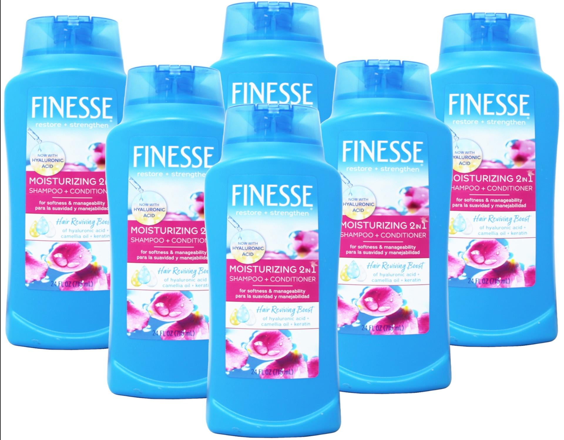 FINESSE Moisturizing 2 in 1 Shampoo + Conditioner Hair Reviving Boost ...