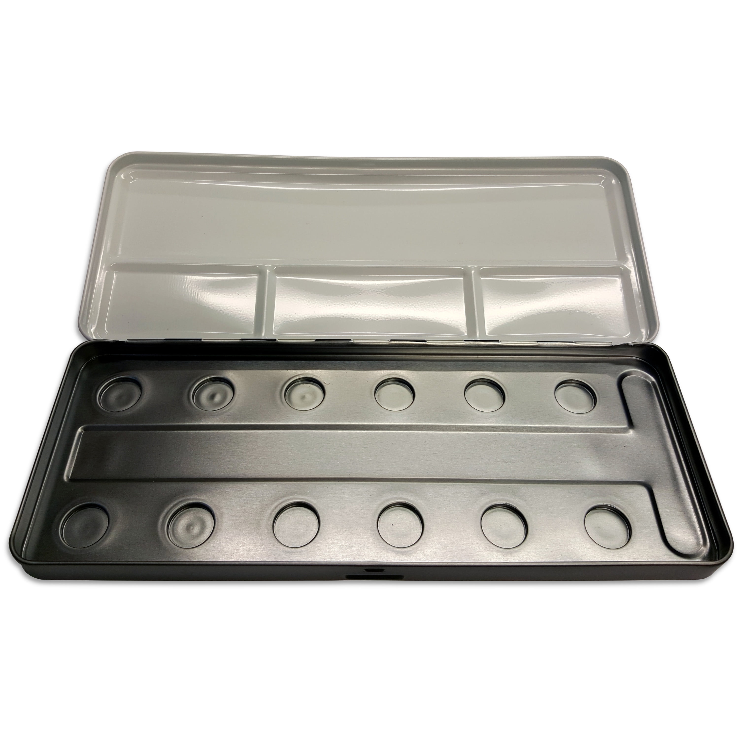 FINETEC Empty Metal Half-Pan Tin Set, 12-Pan Set - Walmart.com