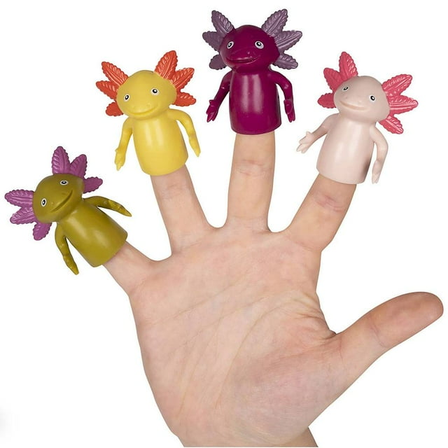 FINGER AXOLOTLS 4 Piece Finger Puppet Set - Archie McPhee - Walmart ...