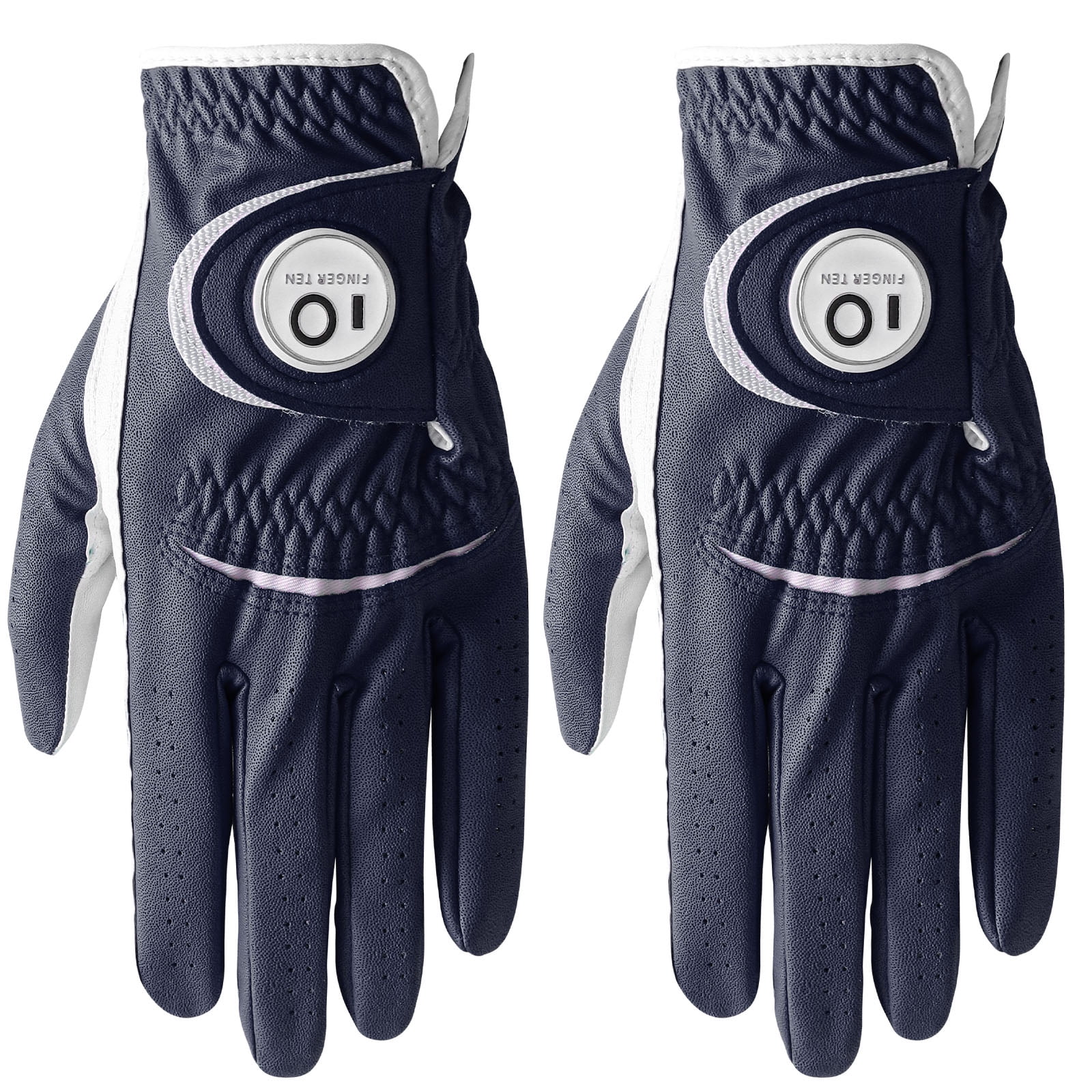 FINGER TEN Durability Golf Gloves Left Hand/Right Hand Cabretta ...