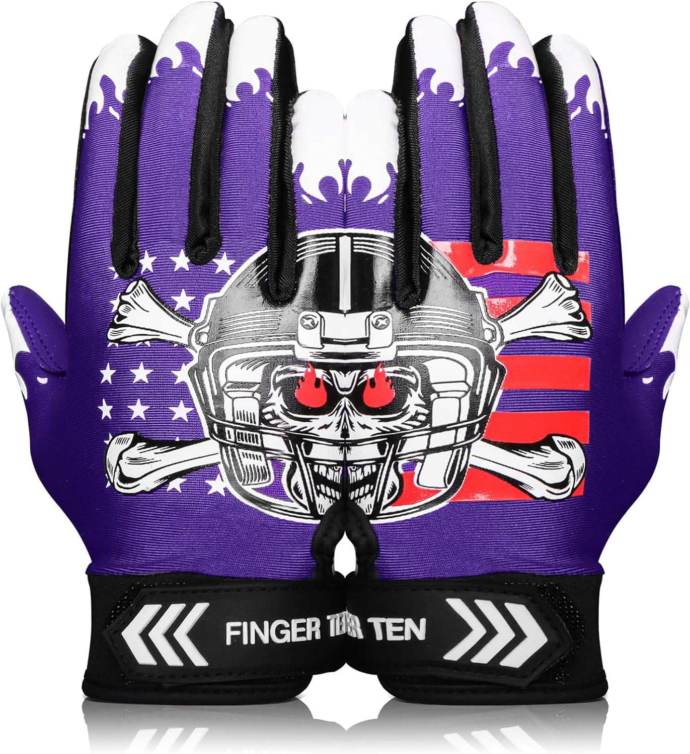 FINGER TEN Football Receiver Gloves Youth Receiving Gloves Pro 3.0 ...
