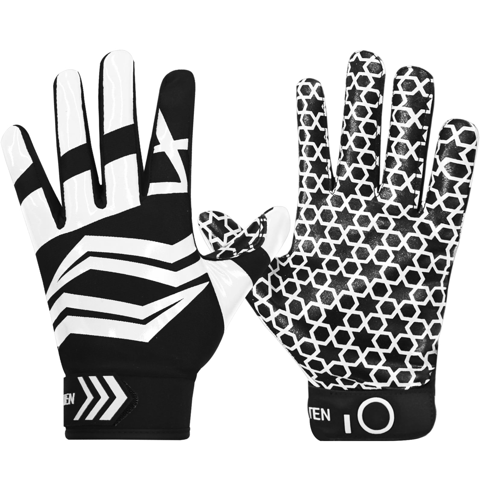 FINGER TEN Football Receiver Gloves Youth Receiving Gloves Pro 3.0 ...