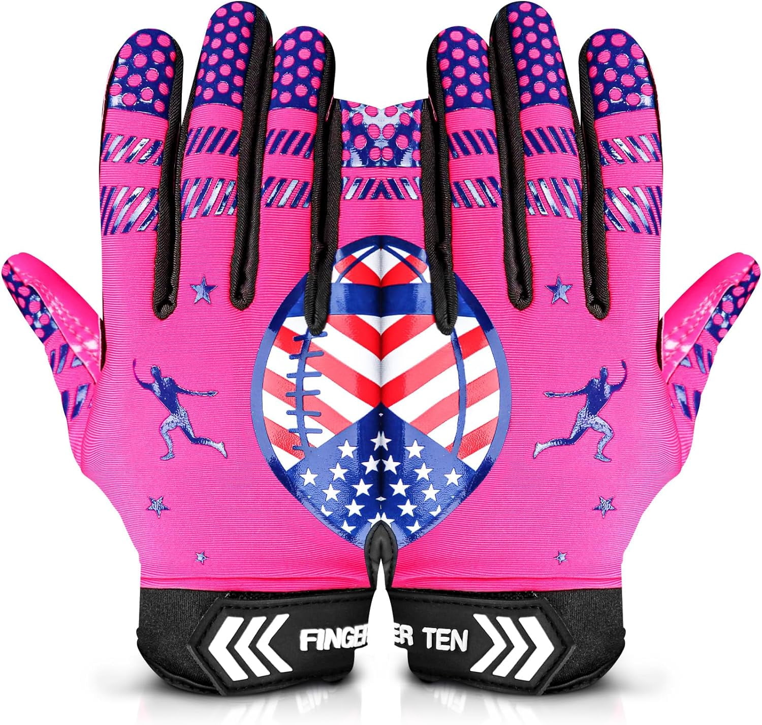 FINGER TEN Football Receiver Gloves Youth Receiving Gloves Pro 3.0 ...