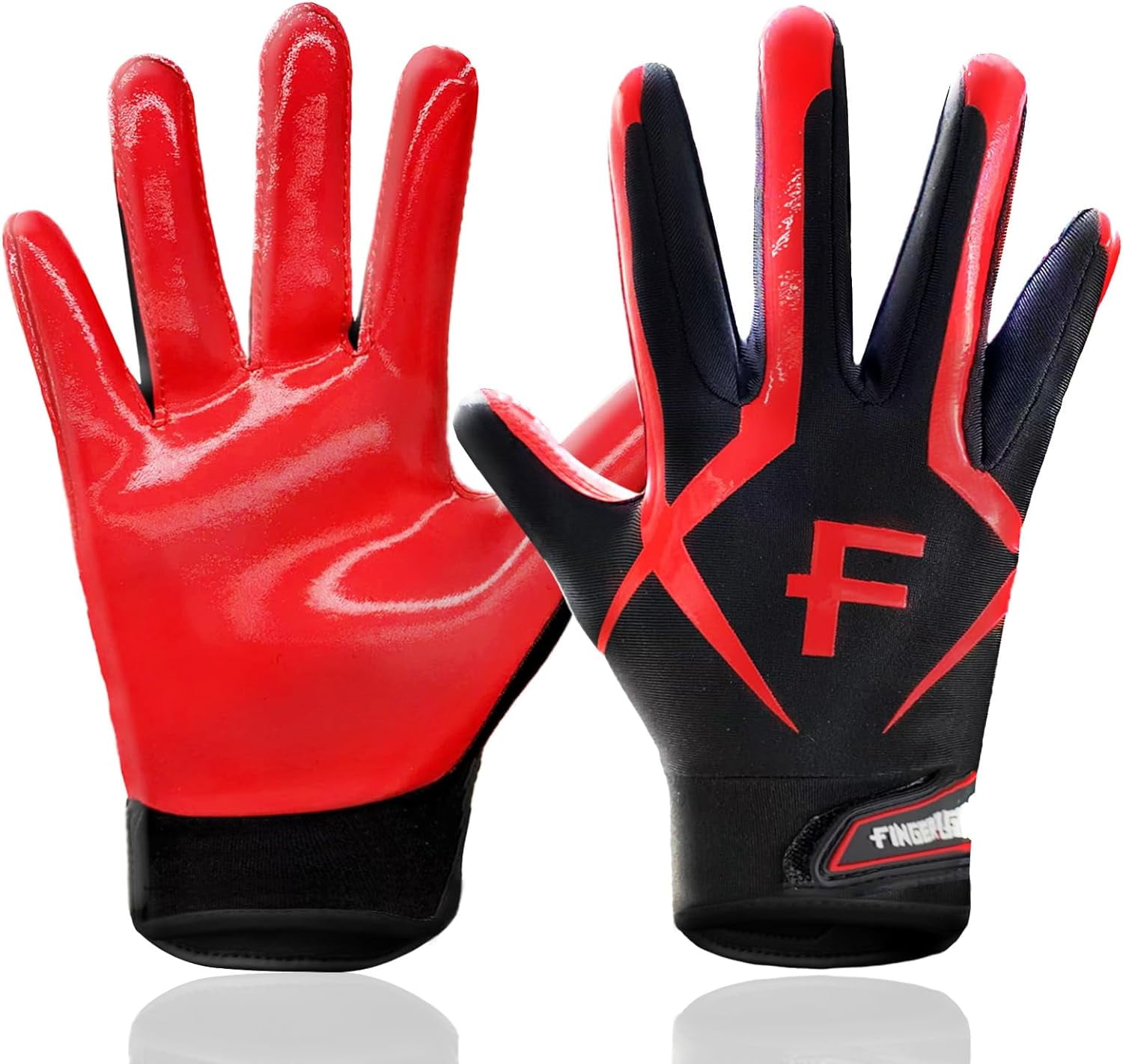 FINGER TEN Football Receiver Gloves Youth Receiving Gloves Pro 3.0 ...