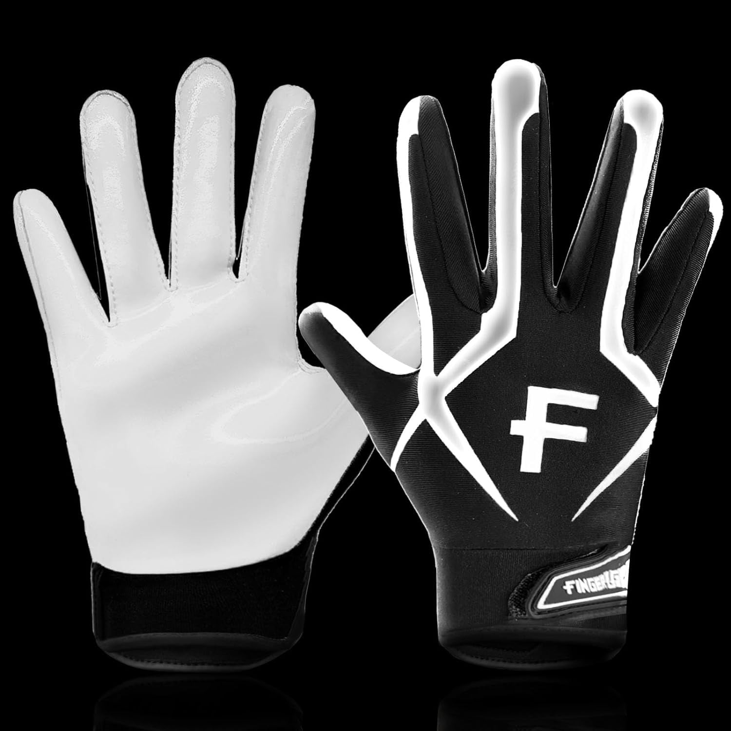 FINGER TEN Football Receiver Gloves Youth Receiving Gloves Pro 3.0 ...