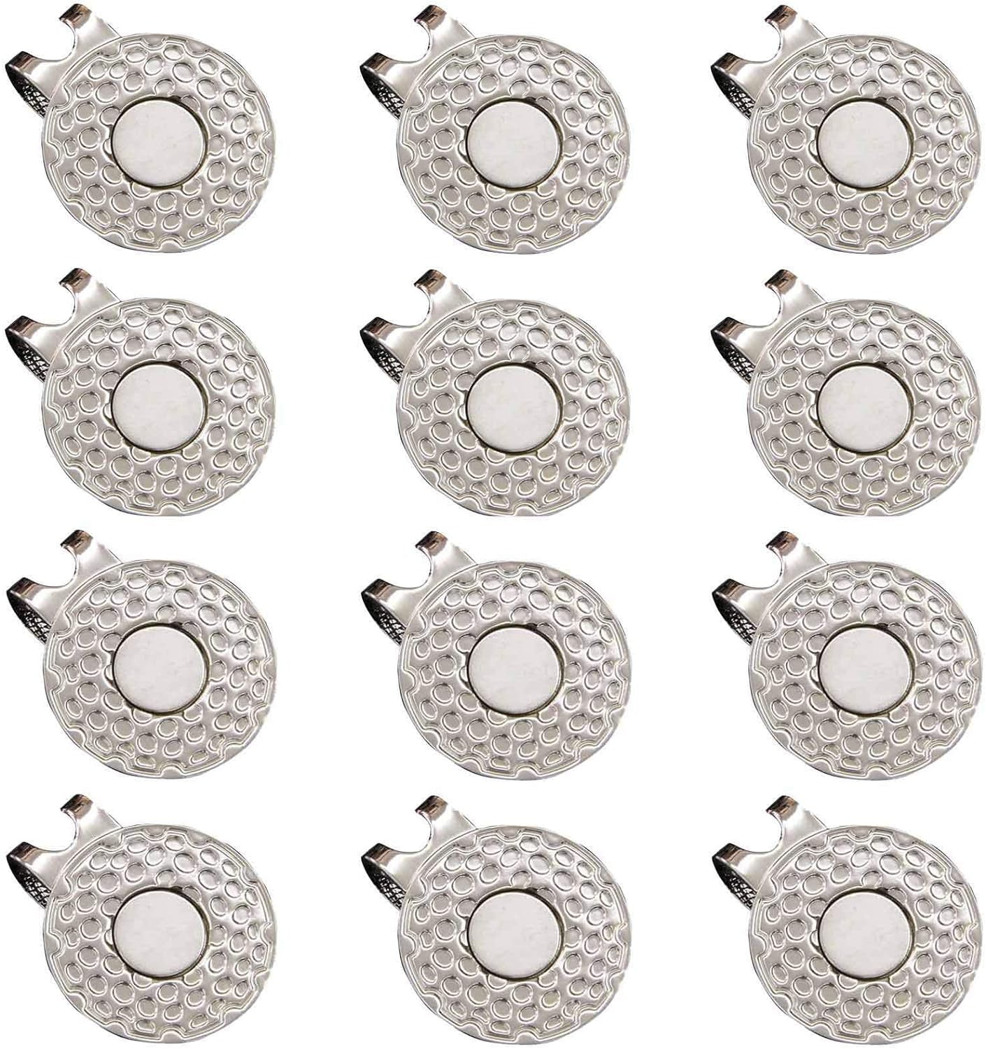 FINGER TEN Golf Ball Marker Hat Clip Magnetic Value 3 6 9 12 Pack Set ...
