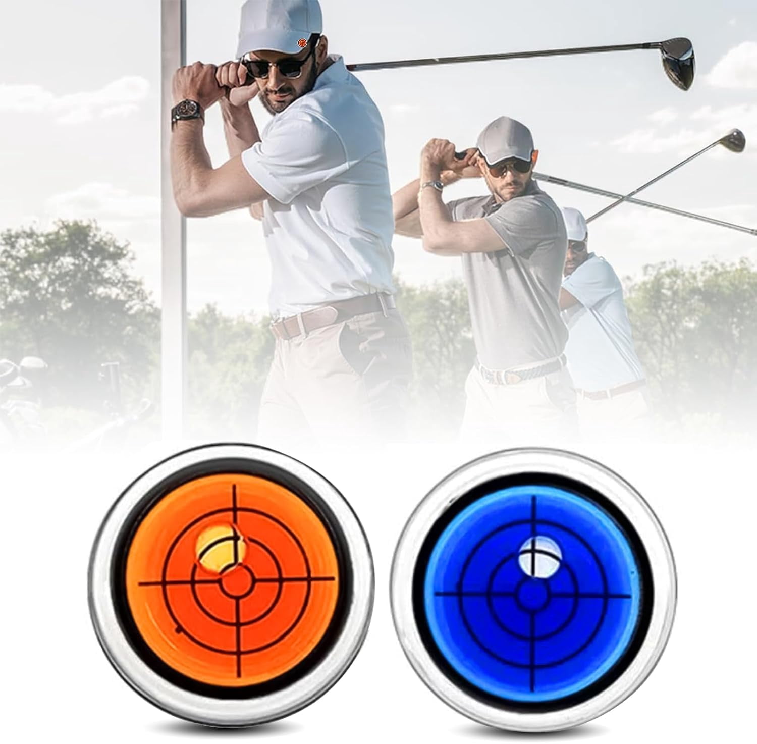 FINGER TEN Golf Ball Marker Round Cap Clip Mark Plastic Magnetic Hat ...