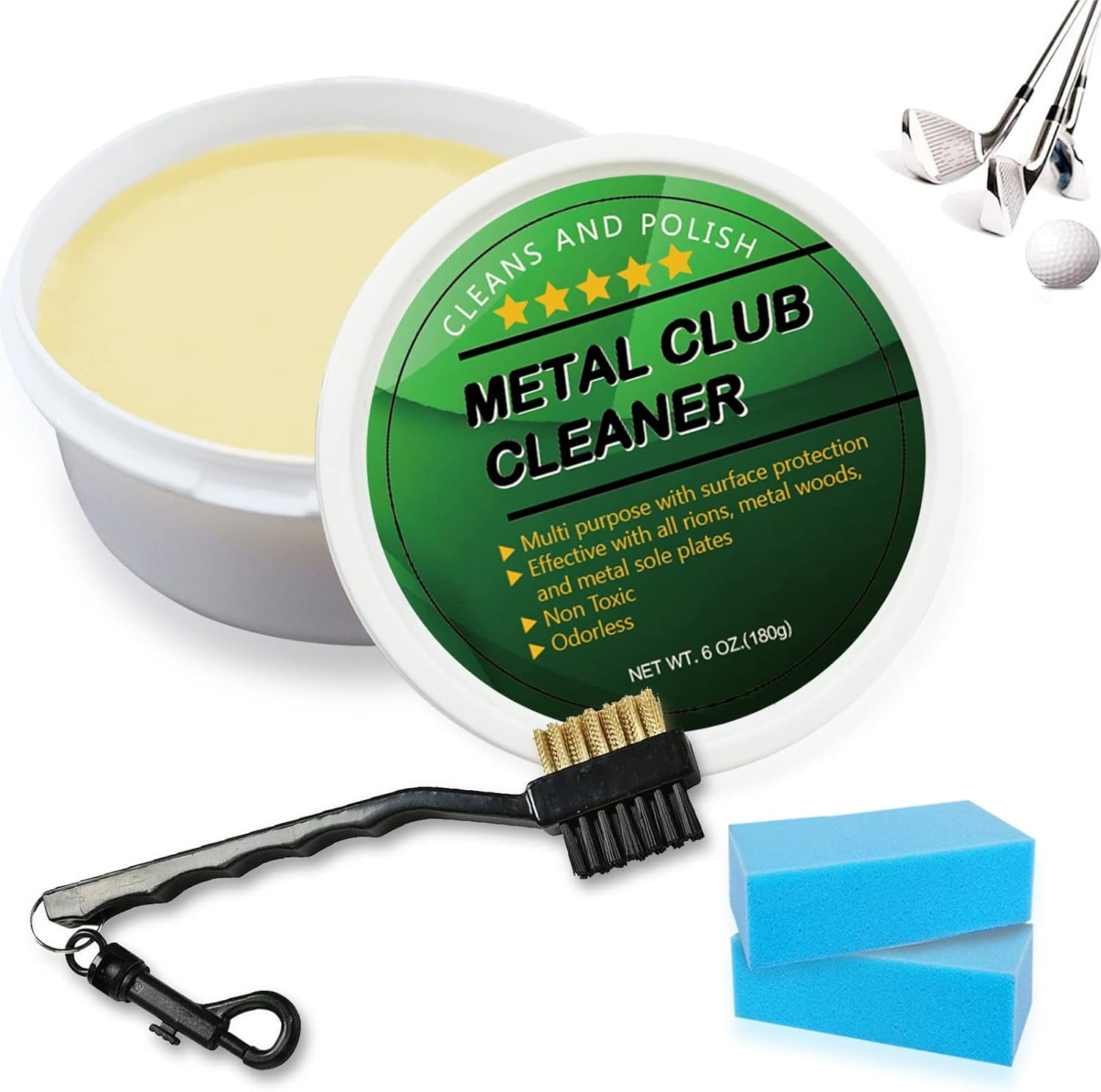 FINGER TEN Golf Club Cleaner Cleaning Scratch Remover, Golf Club Bag ...