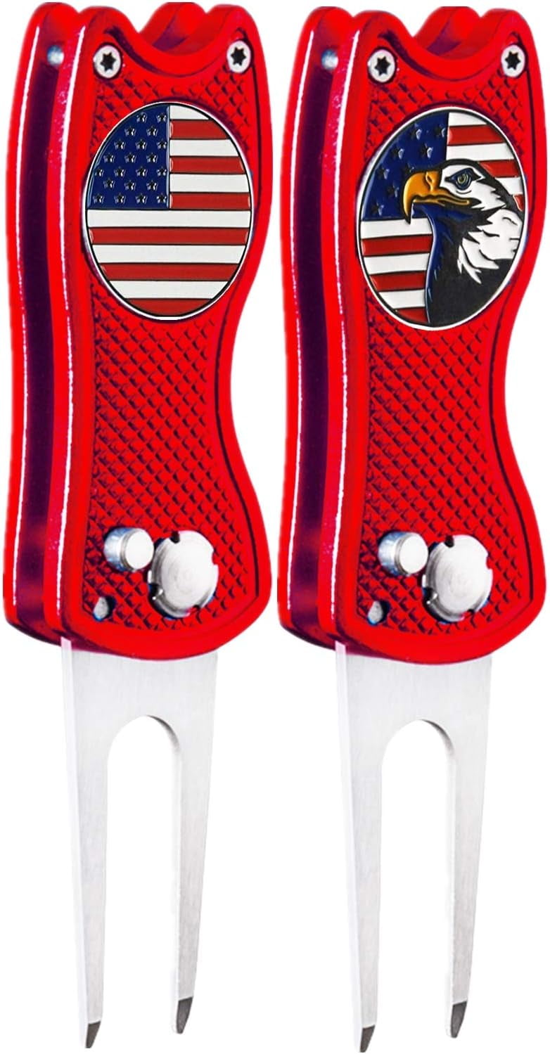 FINGER TEN Golf Divot Repair Tool and Ball Marker Switchblade Value ...