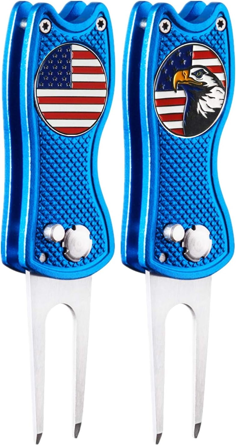 FINGER TEN Golf Divot Repair Tool and Ball Marker Switchblade Value ...