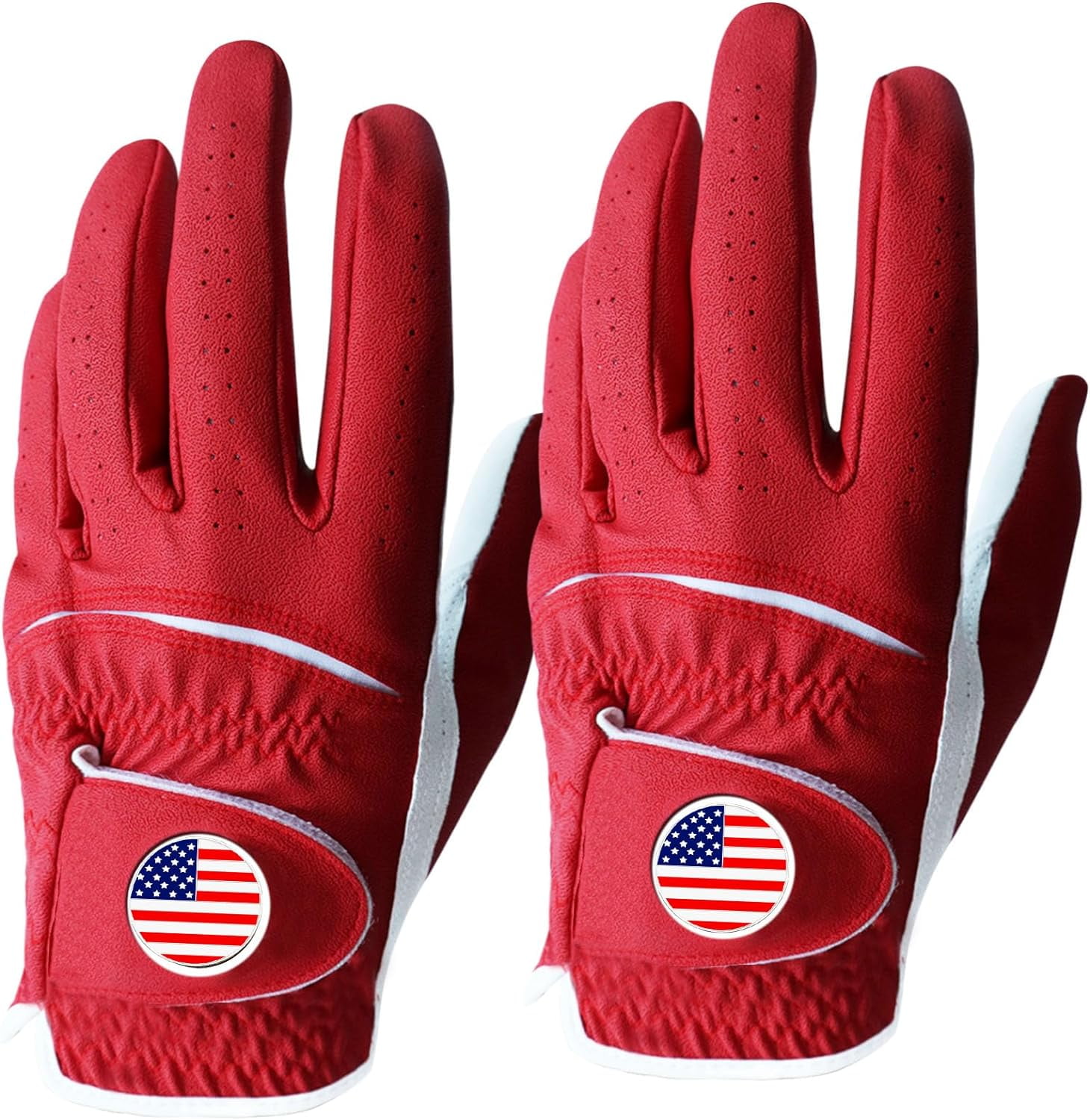 FINGER TEN Golf Gloves Men Right Handed Golfer 2 Pack Left Hand with ...