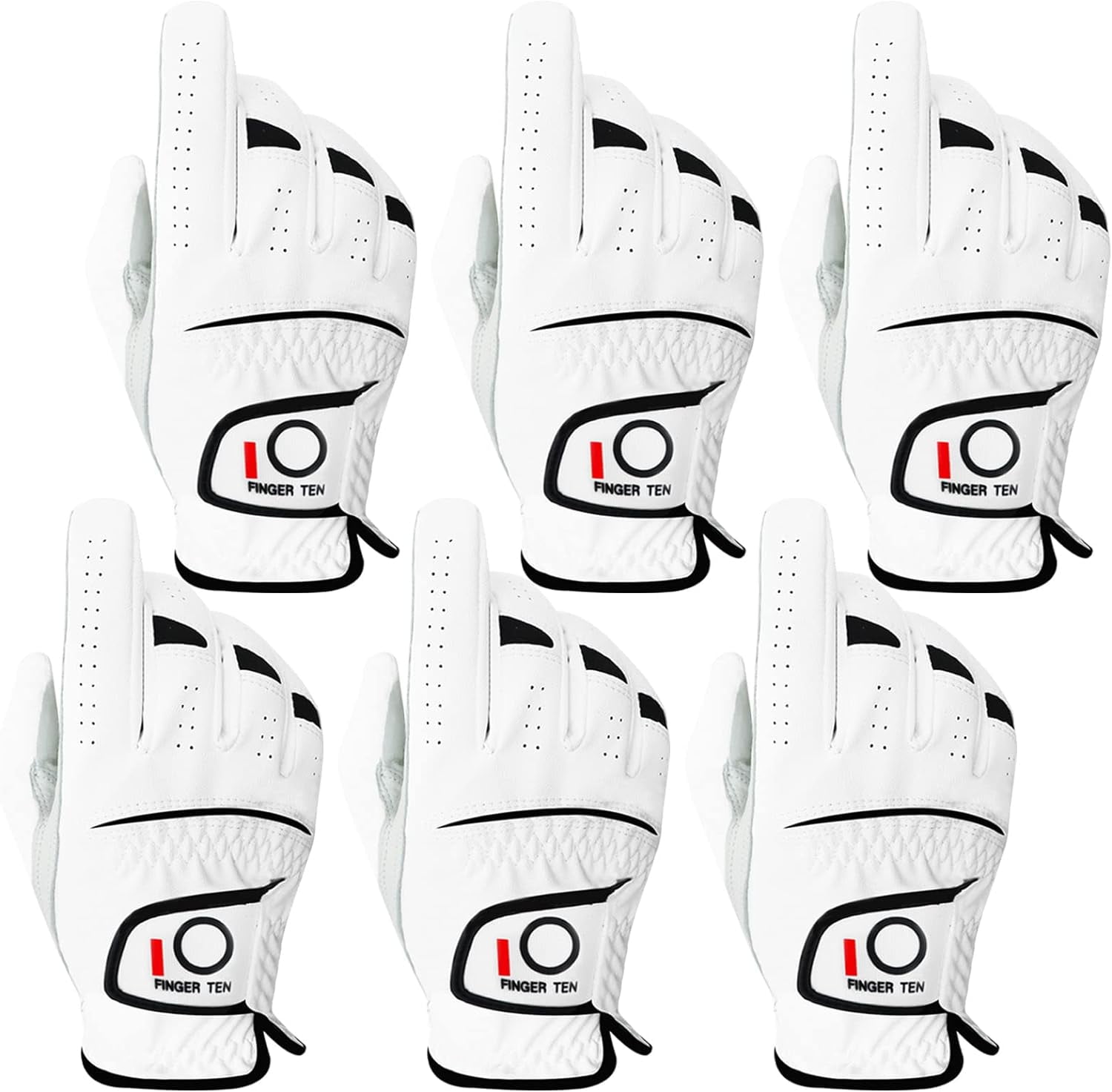 FINGER TEN Golf Gloves Men Right Left Handed Golfer Men’s Golf Glove ...