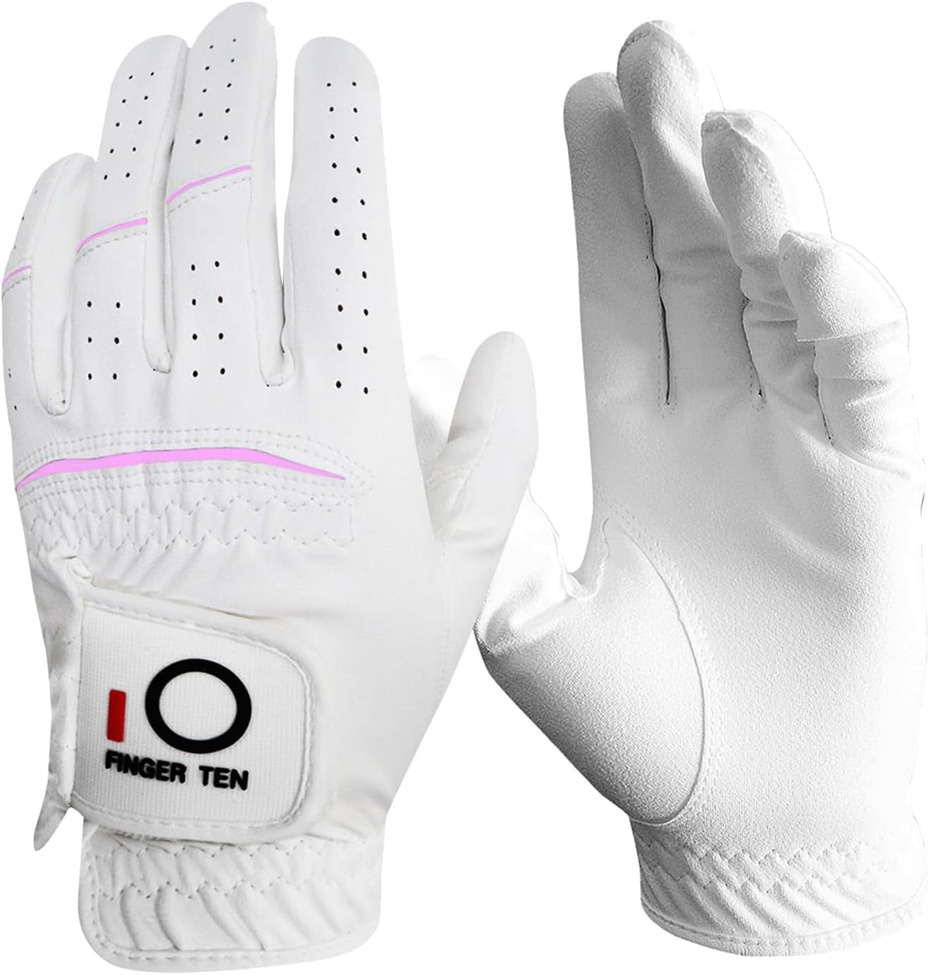 FINGER TEN Golf Gloves Womens Ladies 1 Pack Glove Left Hand for Right ...
