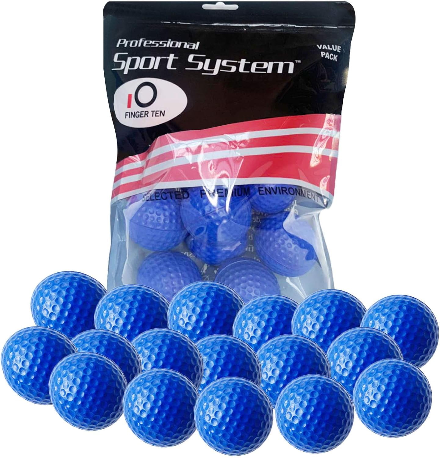FINGER TEN Golf Practice Balls Elastic Foam Soft Value 12/24 Pcs, Golf ...