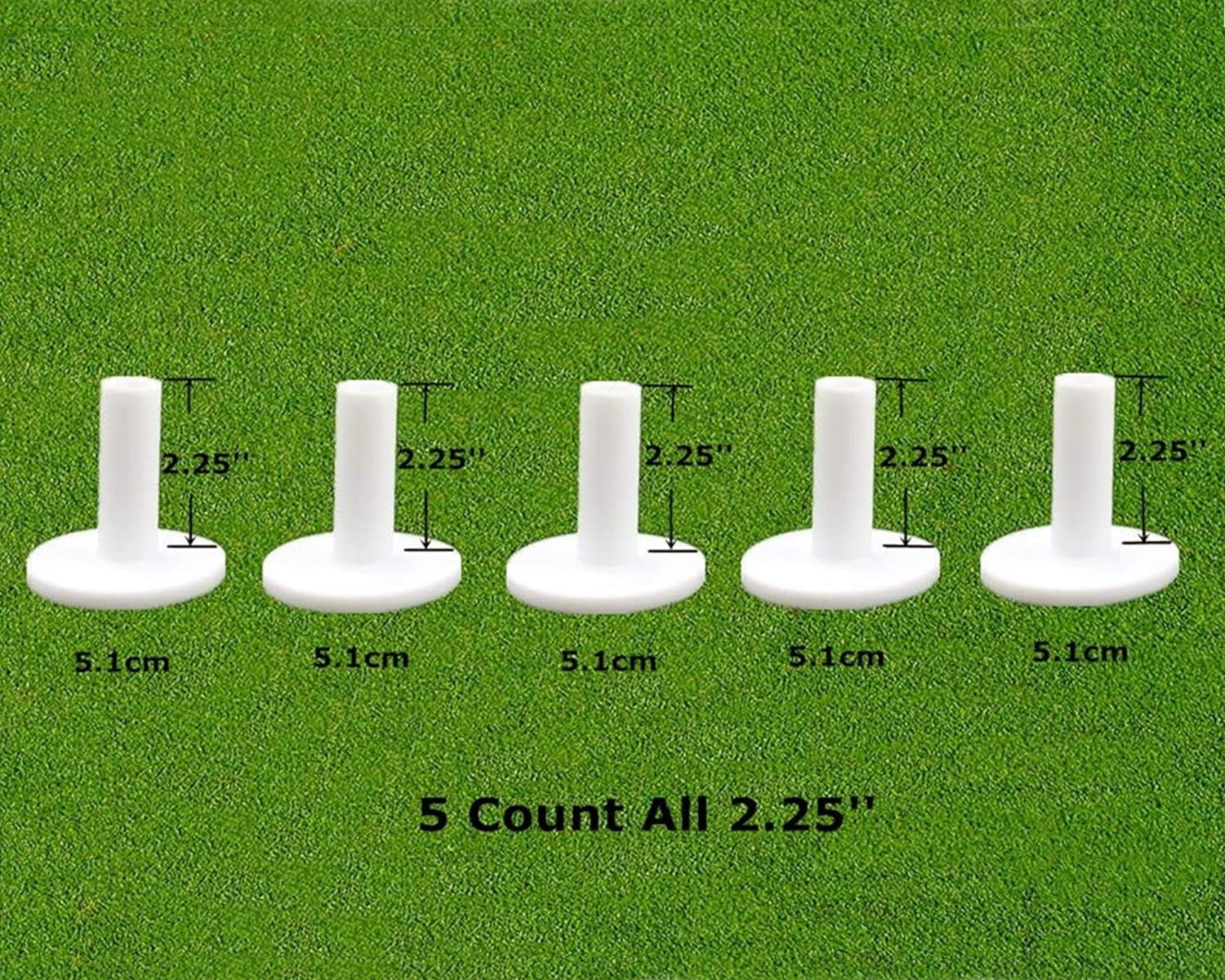FINGER TEN Golf Rubber Tees Driving Range Value 5 Pack, Mixed Size or 5 ...