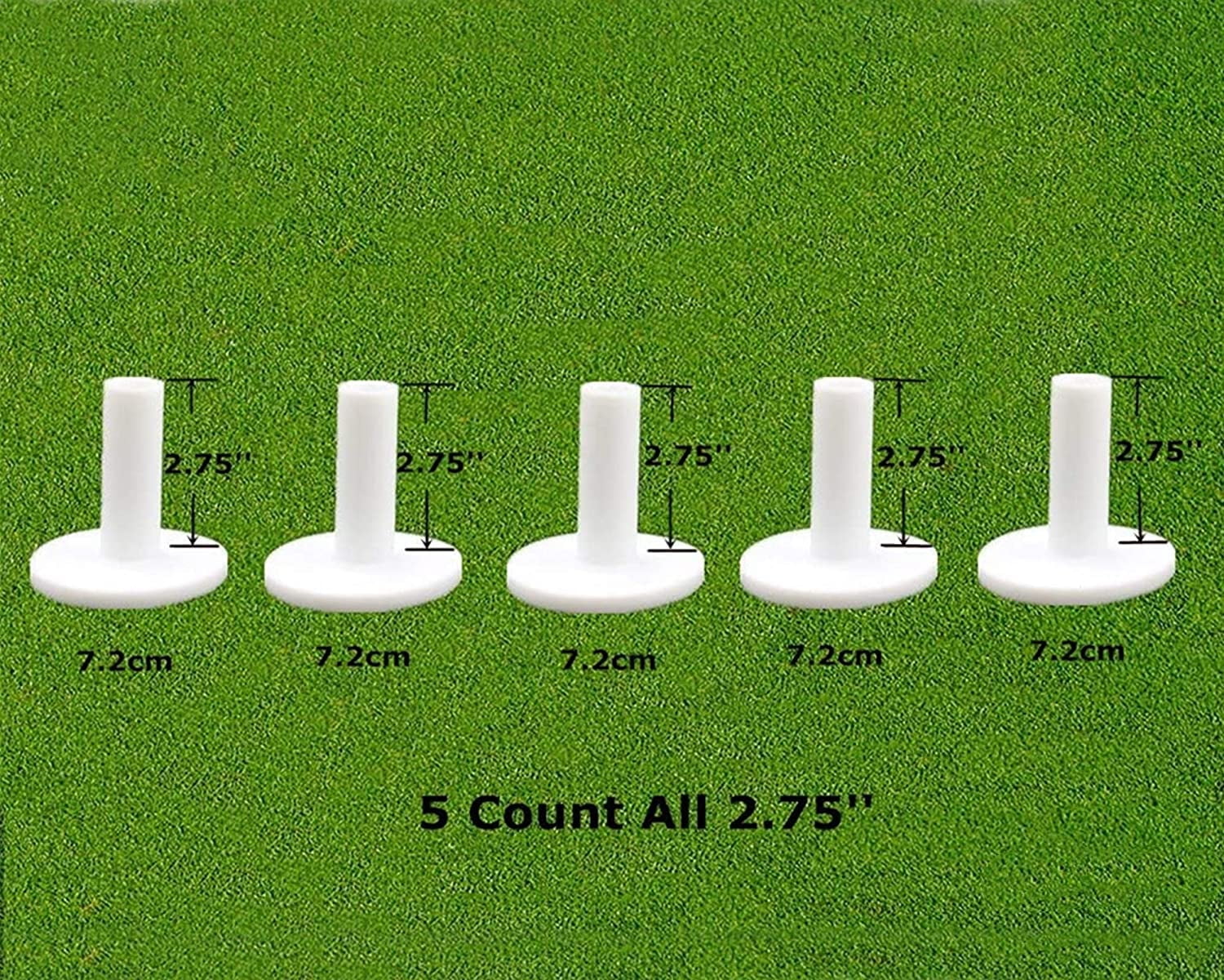 FINGER TEN Golf Rubber Tees Driving Range Value 5 Pack, Mixed Size or 5 ...