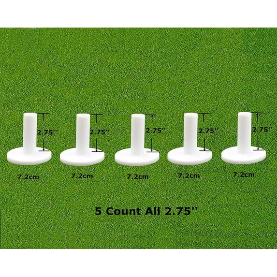 FINGER TEN Golf Rubber Tees Driving Range Value 5 Pack, Mixed Size or 5 ...