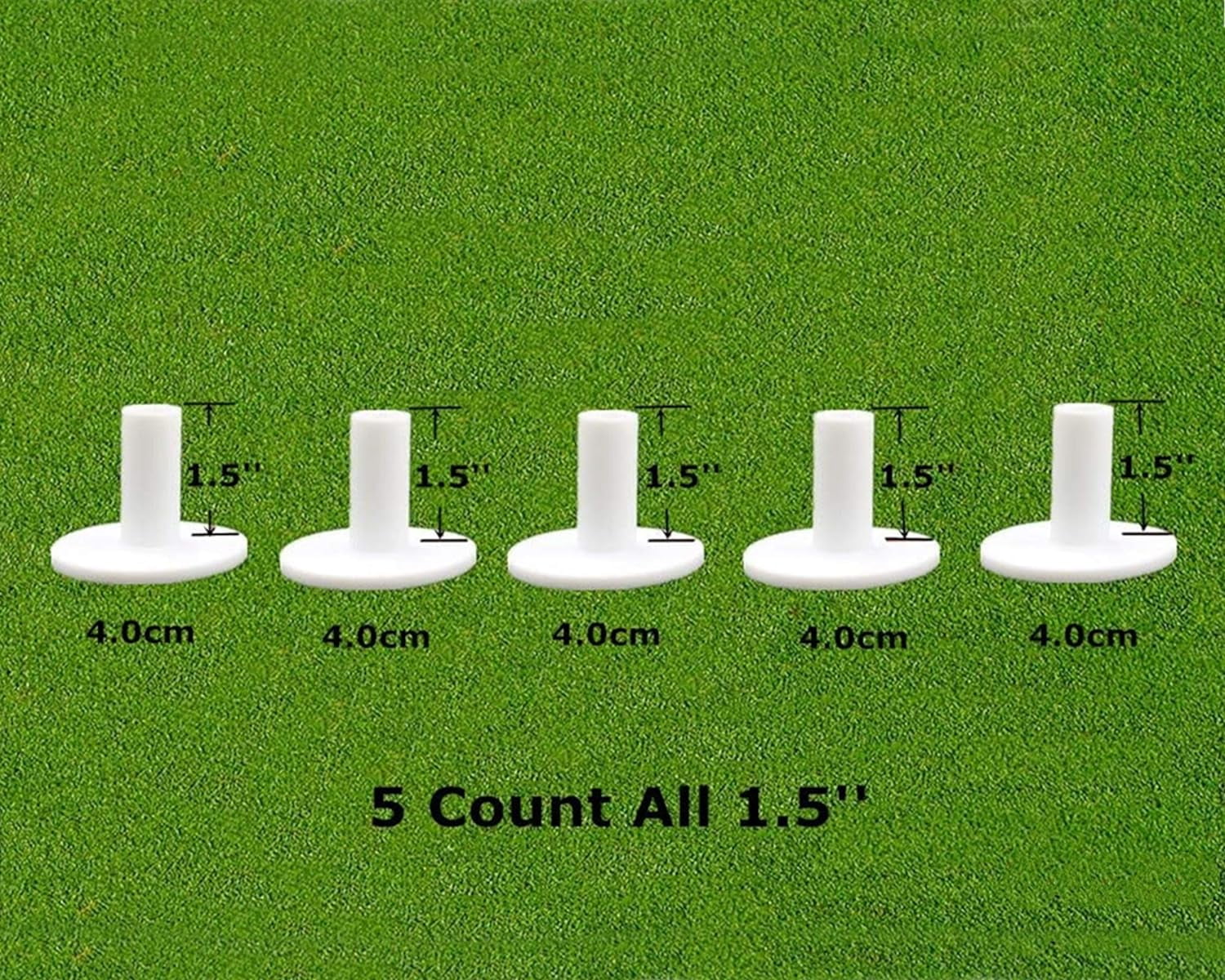 FINGER TEN Golf Rubber Tees Driving Range Value 5 Pack, Mixed Size or 5 ...