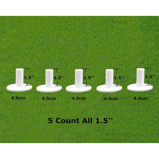 FINGER TEN Golf Rubber Tees Driving Range Value 5 Pack, Mixed Size or 5 ...