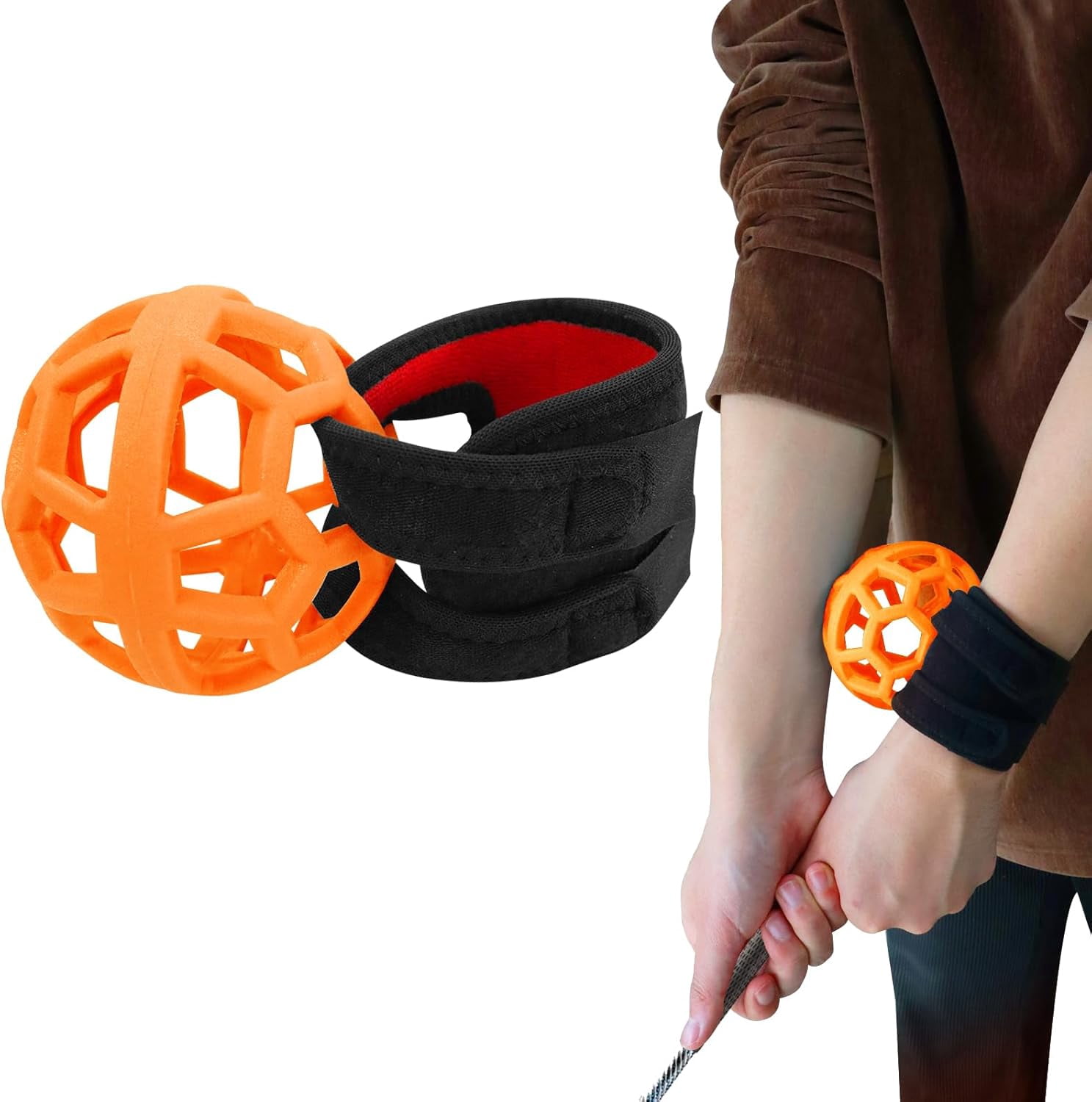 FINGER TEN Golf Swing Trainer Impact Smart Ball with Adjustable ...