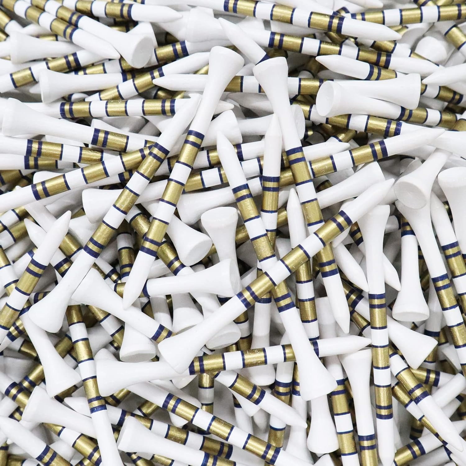 FINGER TEN Golf Tees Wood 3 1/4 2 3/4 Inch Wooden Bamboo 50/120 Count ...