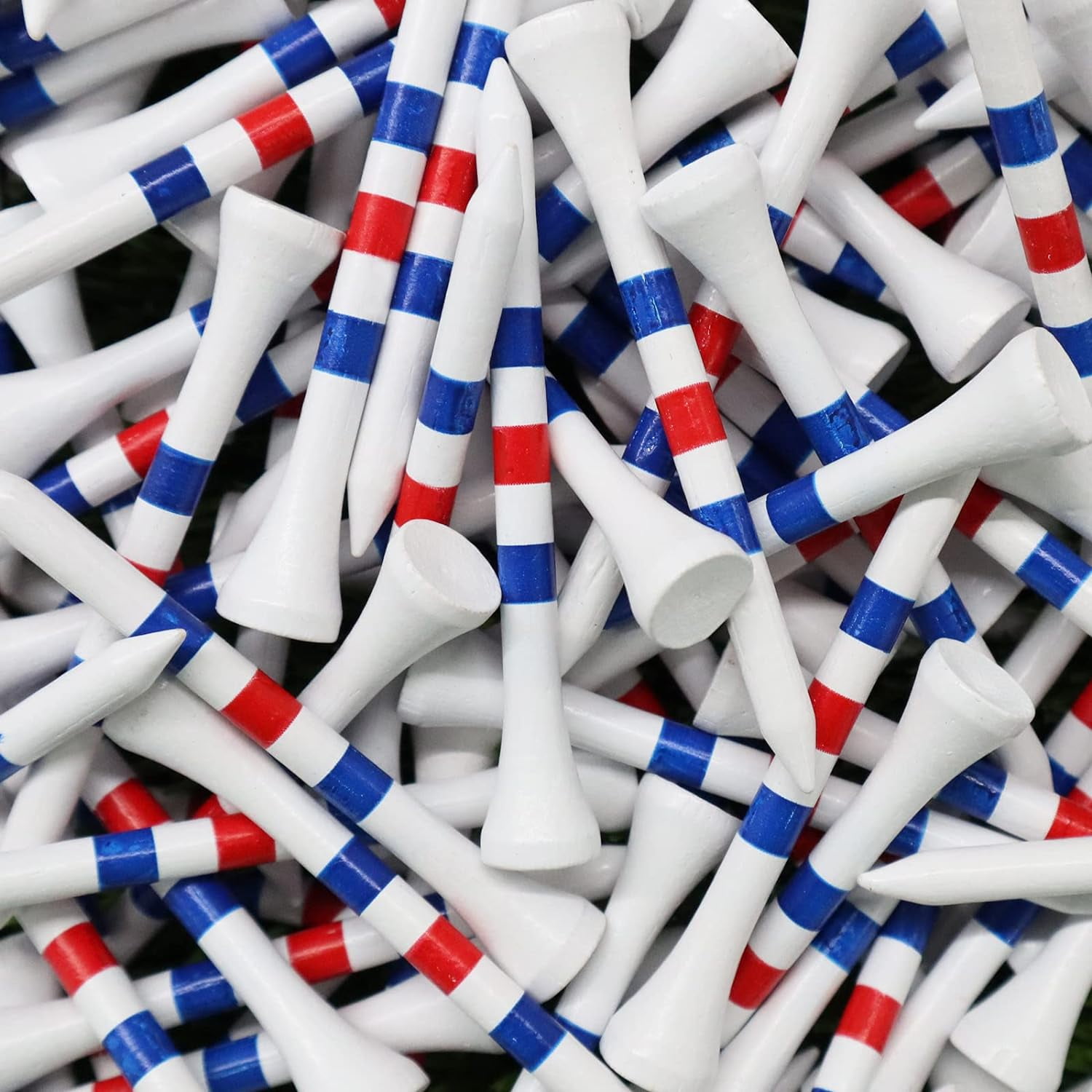 FINGER TEN Golf Tees Wood 3 1/4 2 3/4 Inch Wooden Bamboo 50/120 Count ...