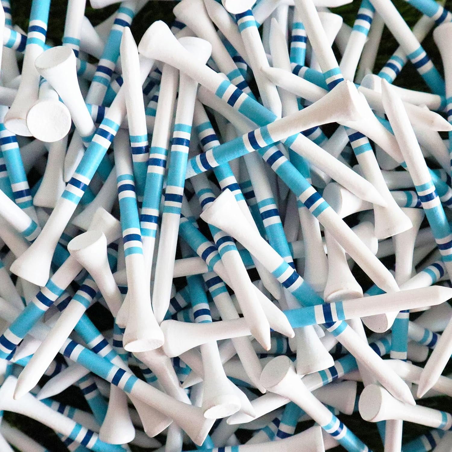 FINGER TEN Golf Tees Wood 3 1/4 2 3/4 Inch Wooden Bamboo 50/120 Count ...