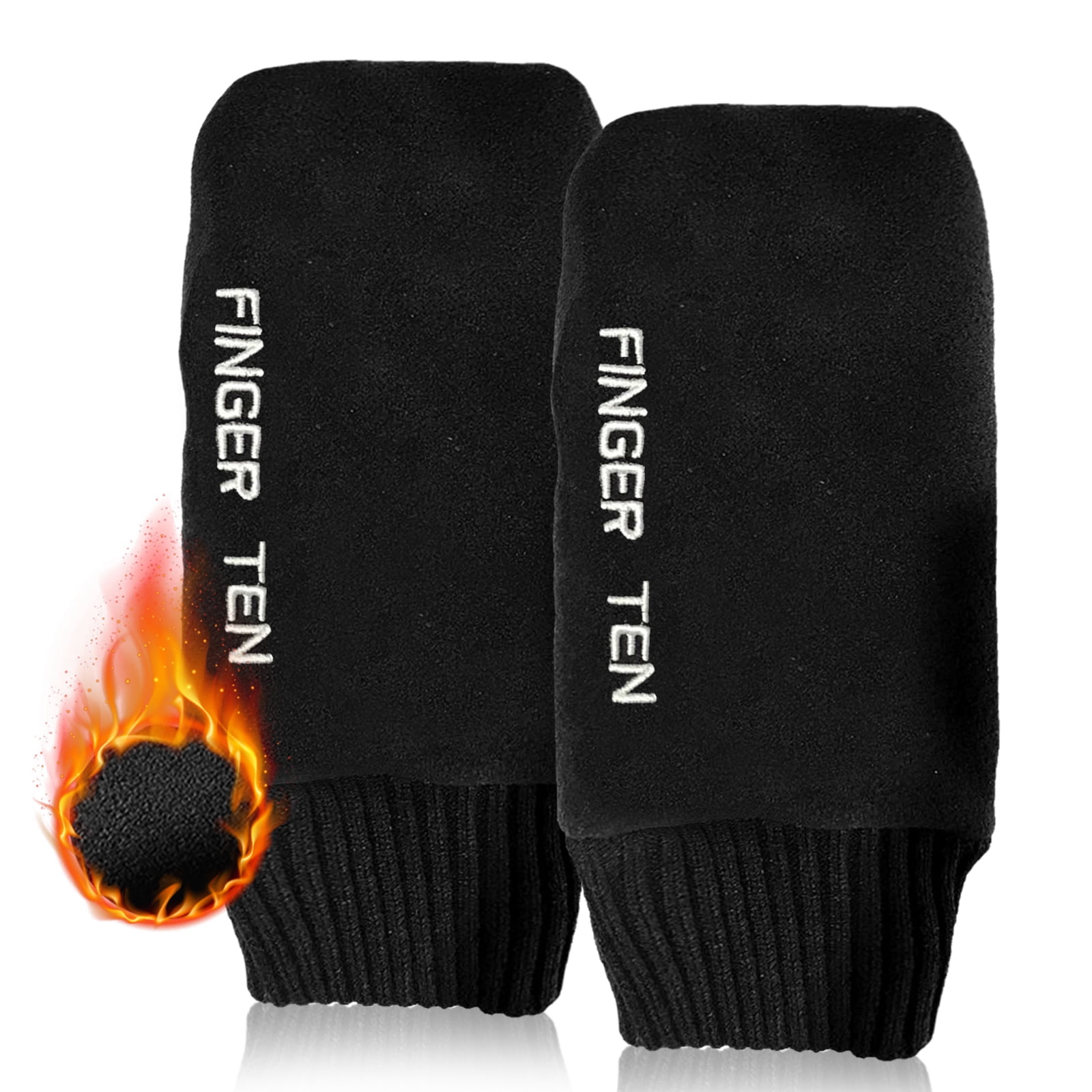 FINGER TEN Winter Golf Gloves Men Mitts Mitten Warm Fleece in Pair ...