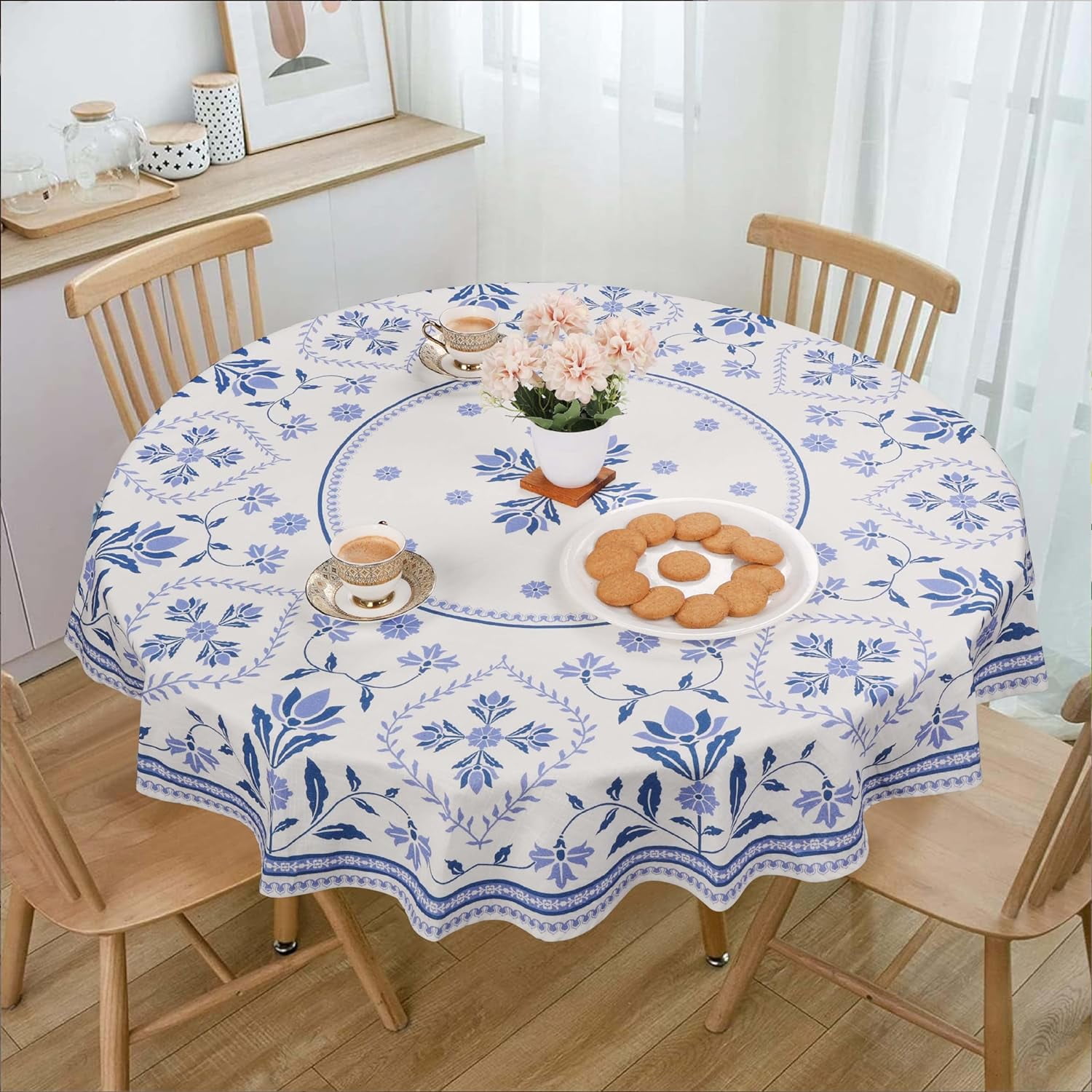 FINGERCRAFT Tablecloth, High GSM Cotton Fabric, Distinctive Printed ...