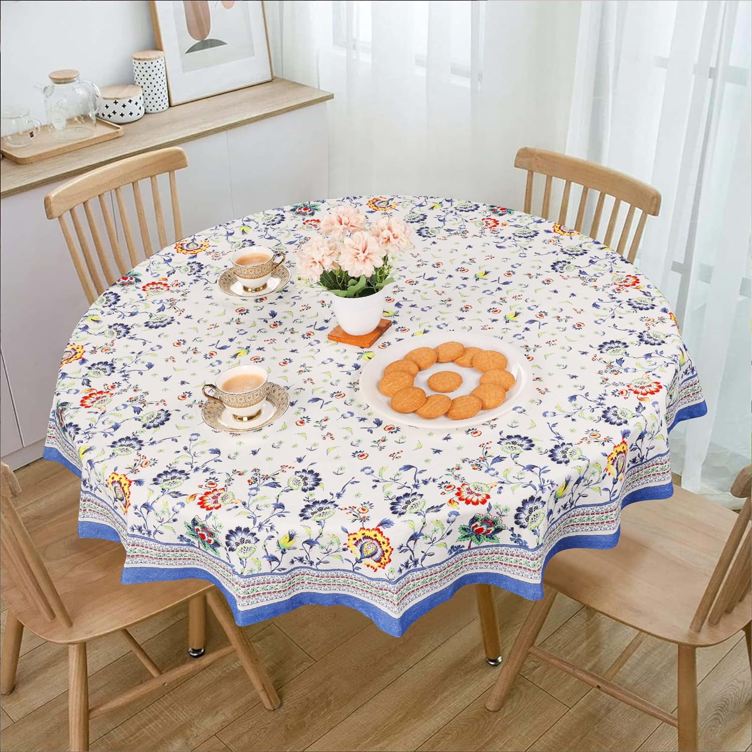FINGERCRAFT Tablecloth, High GSM Cotton Fabric, Distinctive Printed ...