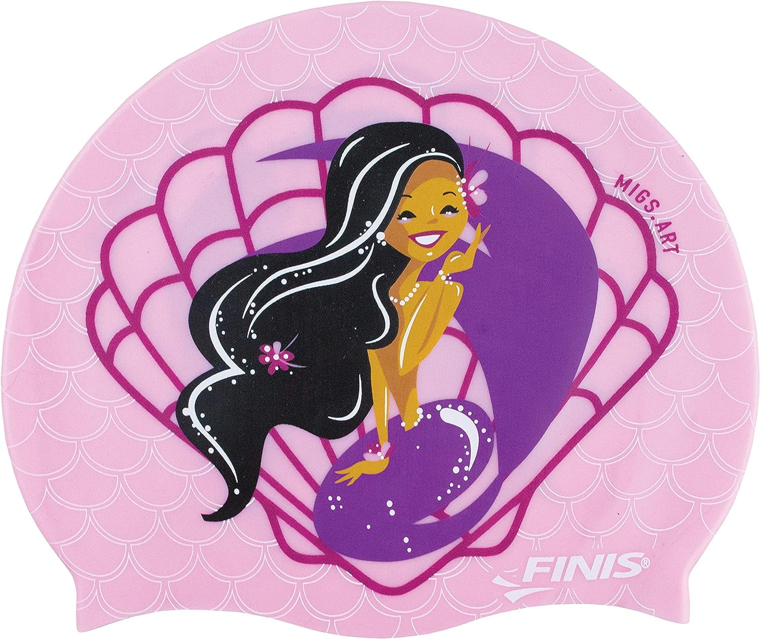 FINIS Mermaid Silicone Cap - Fun Kids Swim Cap with a Universal Fit ...