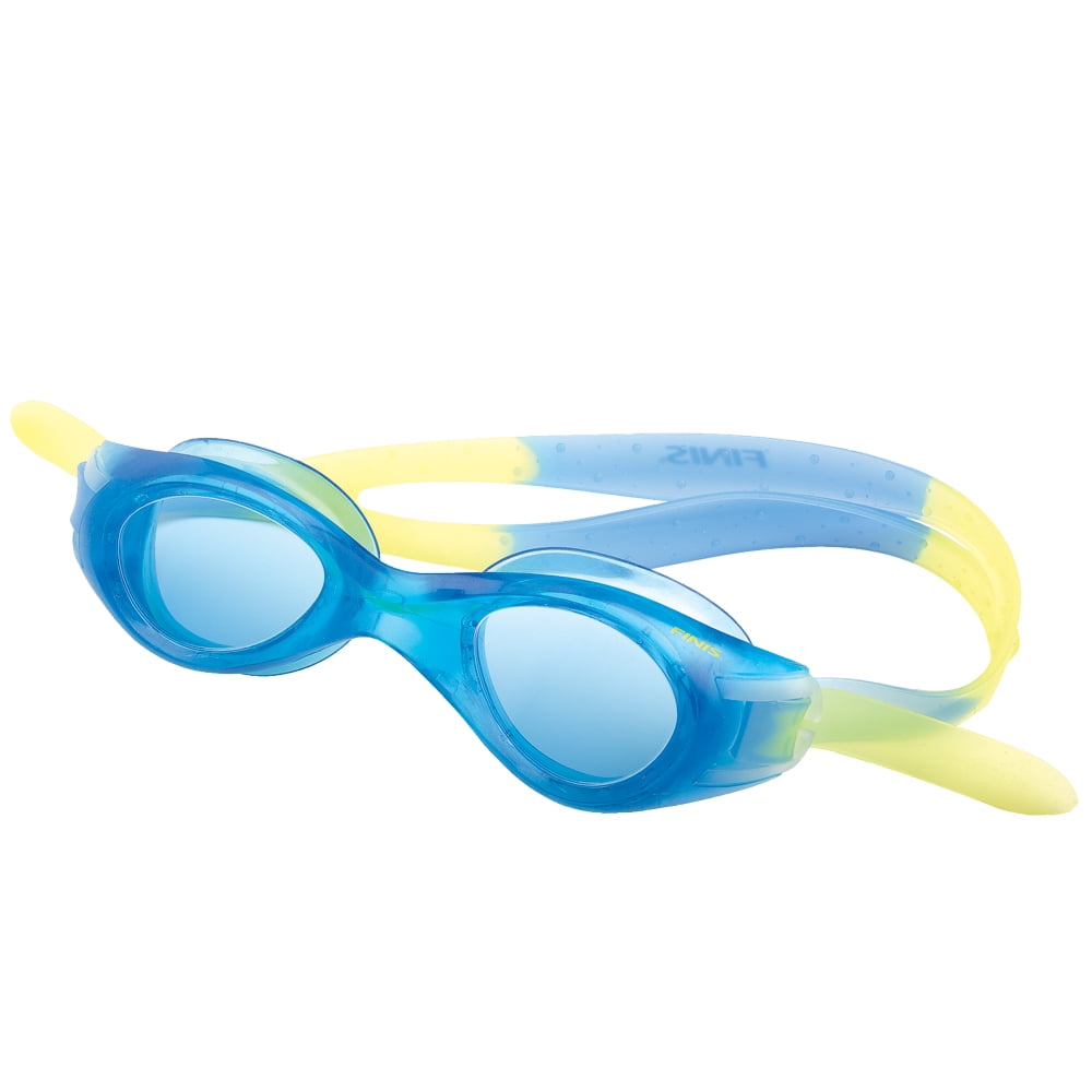 FINIS Nitro Blue and Yellow Swim Goggles for Kids and Adults with ...